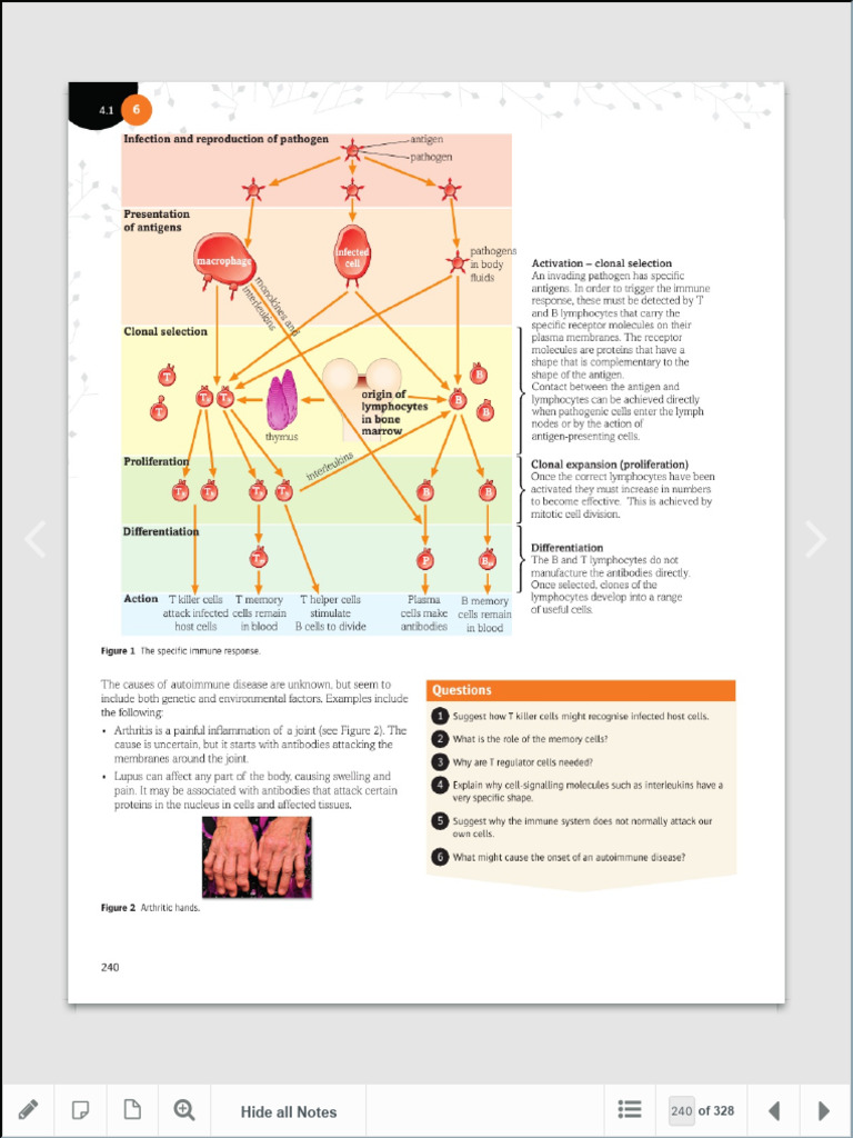 OCR ASA Level Biology A ActiveBook Immune Response | PDF