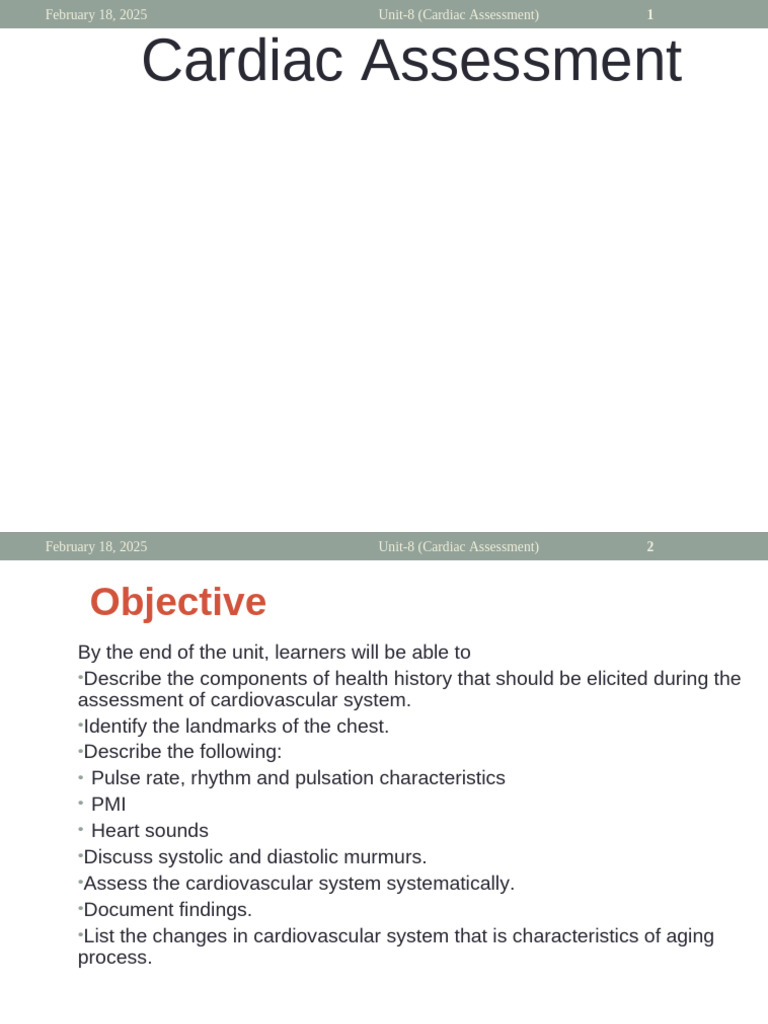 Cardiac Examination | PDF | Heart | Ventricle (Heart)