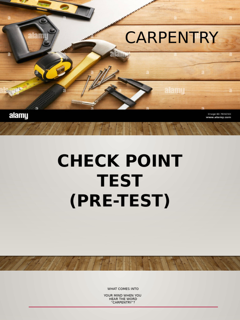 Tle Grade 8 Carpentry | PDF