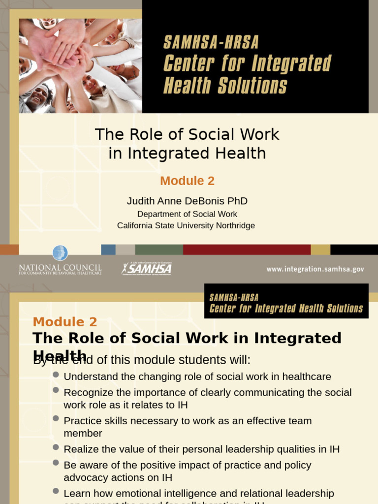 Module 2 Role of Social Work | PDF | Social Work | Emotional Intelligence