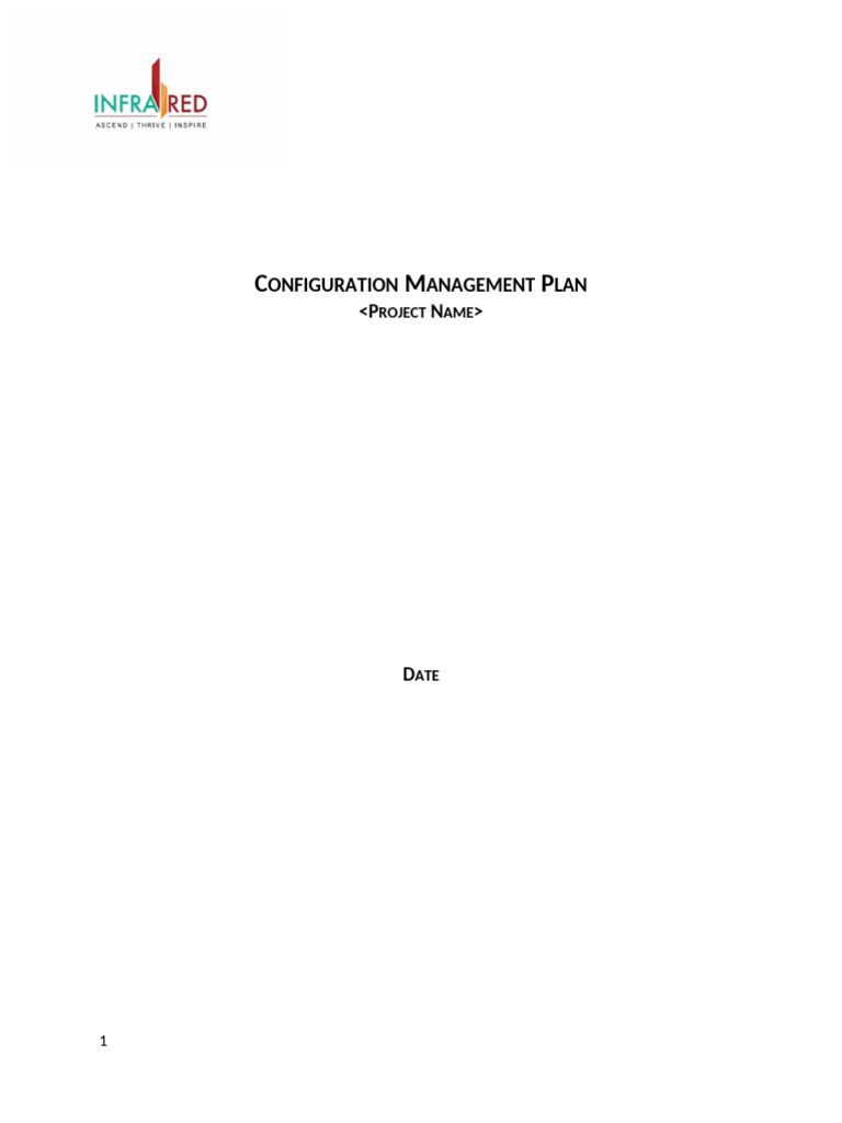Configuration Management Plan | PDF | Information Technology Management | Information Technology