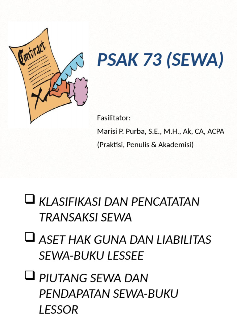 Materi PSAK 73 | PDF