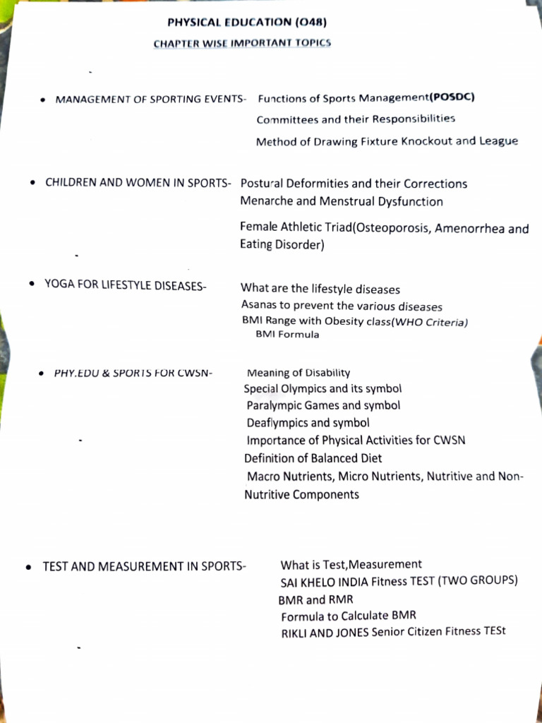 Phe Imp Topics | PDF | Biomechanics | Flexibility (Anatomy)