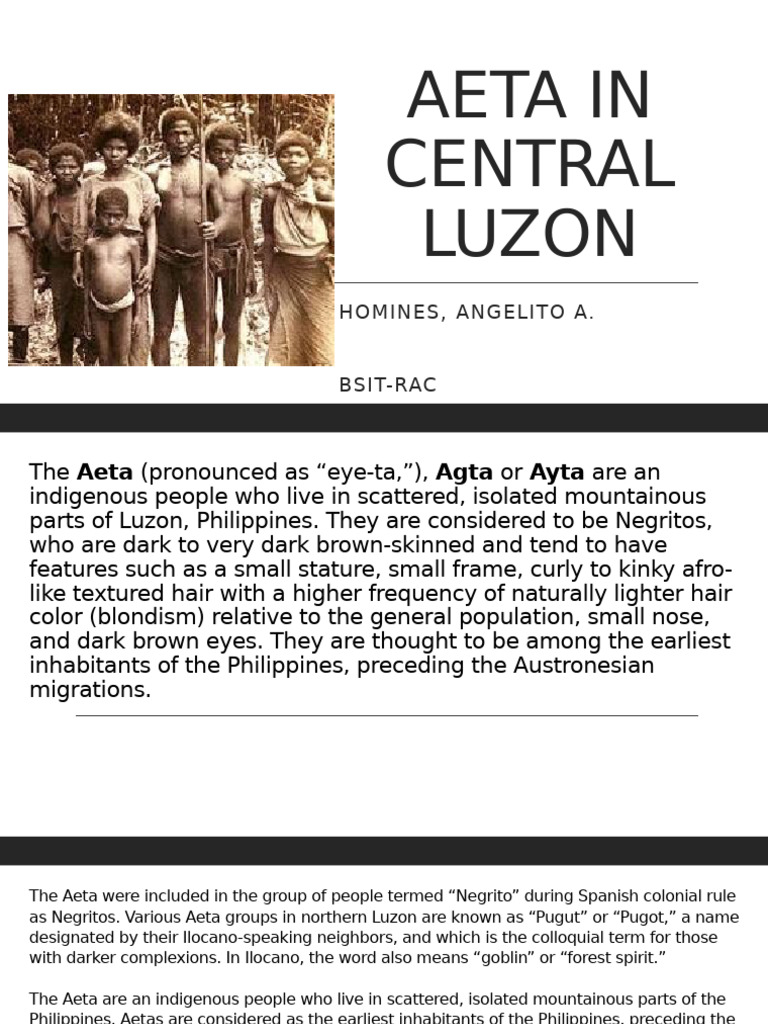 Aeta in Central Luzon | PDF | Philippines