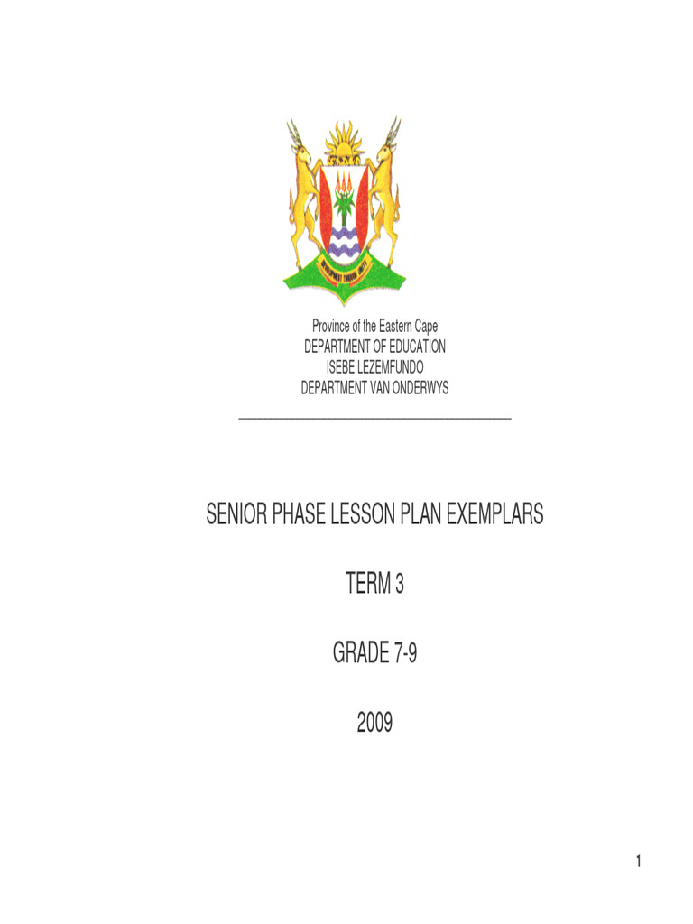 Lesson Plans Grade 7 To 9 | PDF | Anatomical Terms Of Motion | Lesson Plan