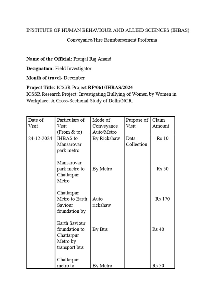 Conveyance Form December-1 | PDF | Land Vehicles | Vehicles