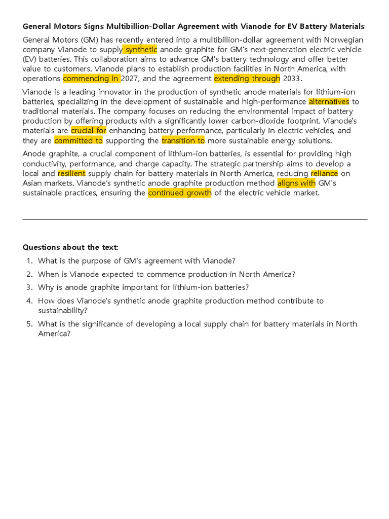 GM Vianode News | PDF