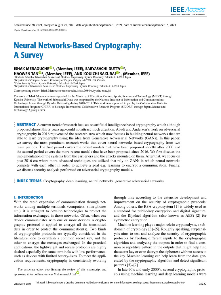 Neural_Networks-Based_Cryptography_A_Survey | PDF | Cryptography ... Neural_Networks-Based_Cryptography_A_Survey | PDF | Cryptography ...