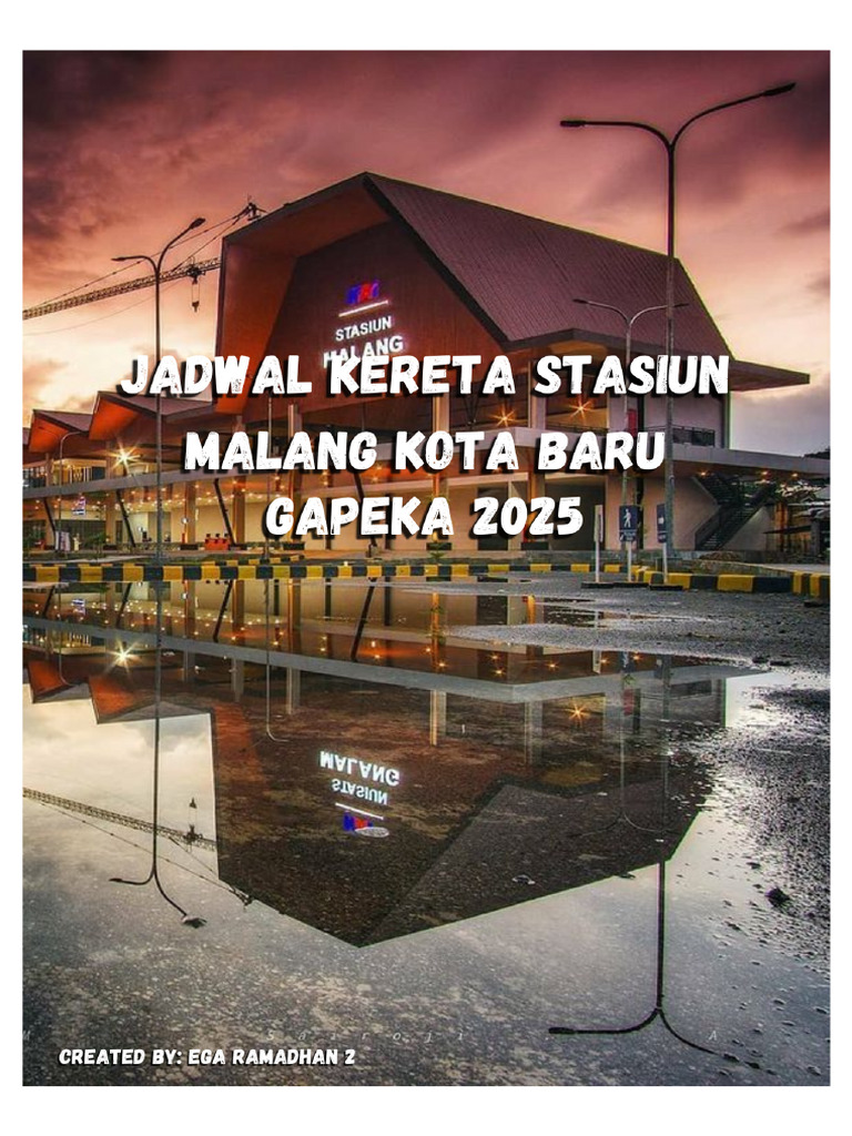 Jadwal Kereta Api Stasiun Malang - Gapeka 2025 | PDF
