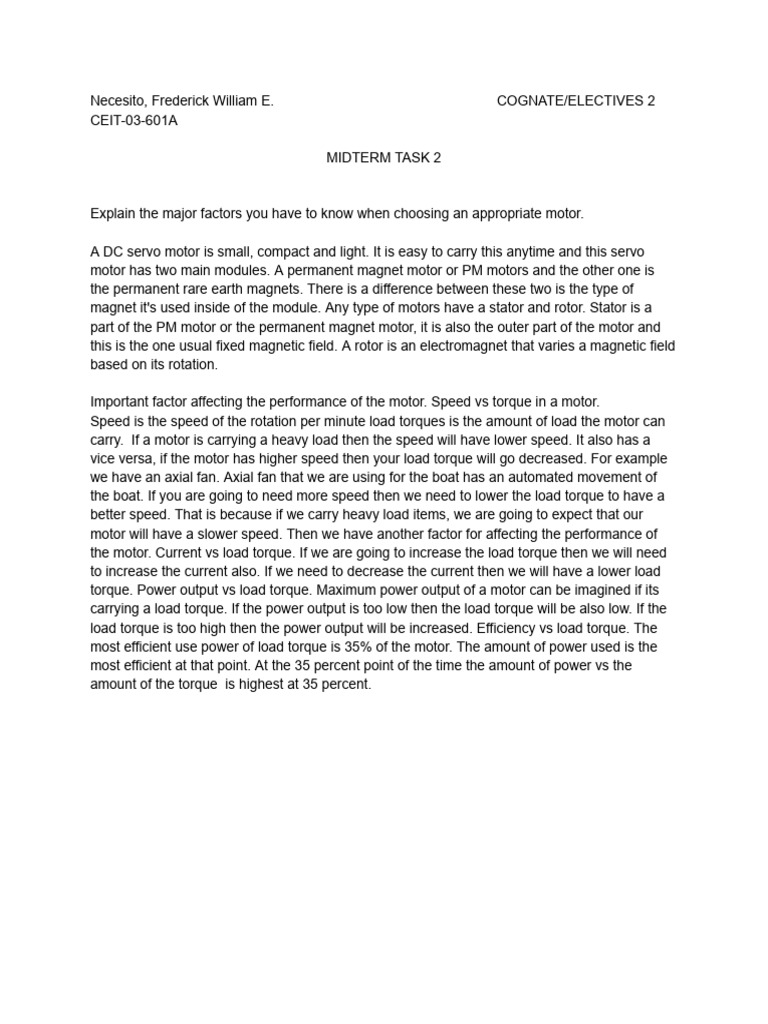 Necesito Midterm Task 2 | PDF