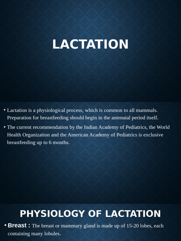 Understanding Lactation Physiology | PDF | Lactation | Breastfeeding