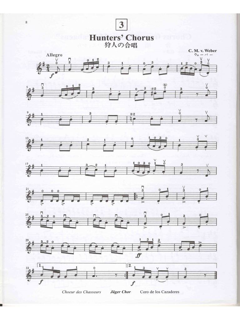 Suzuki Violin Method - Vol 02 | PDF