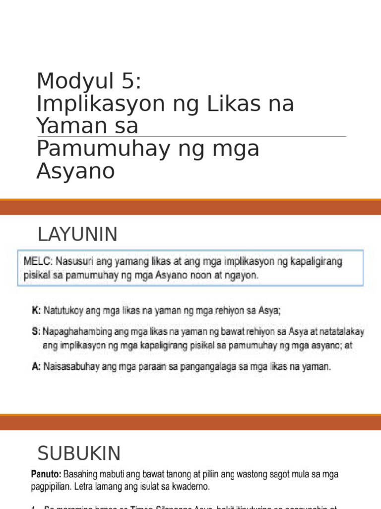 Arpan 7 q1 Modyul 5 | PDF