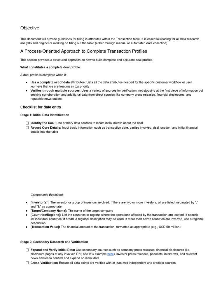 Transaction Table Data Entry Guidelines | PDF | Equity (Finance) | Preferred Stock