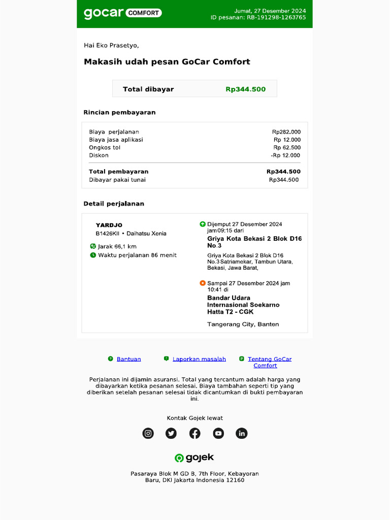 Gocar Berangkat Kendari | PDF