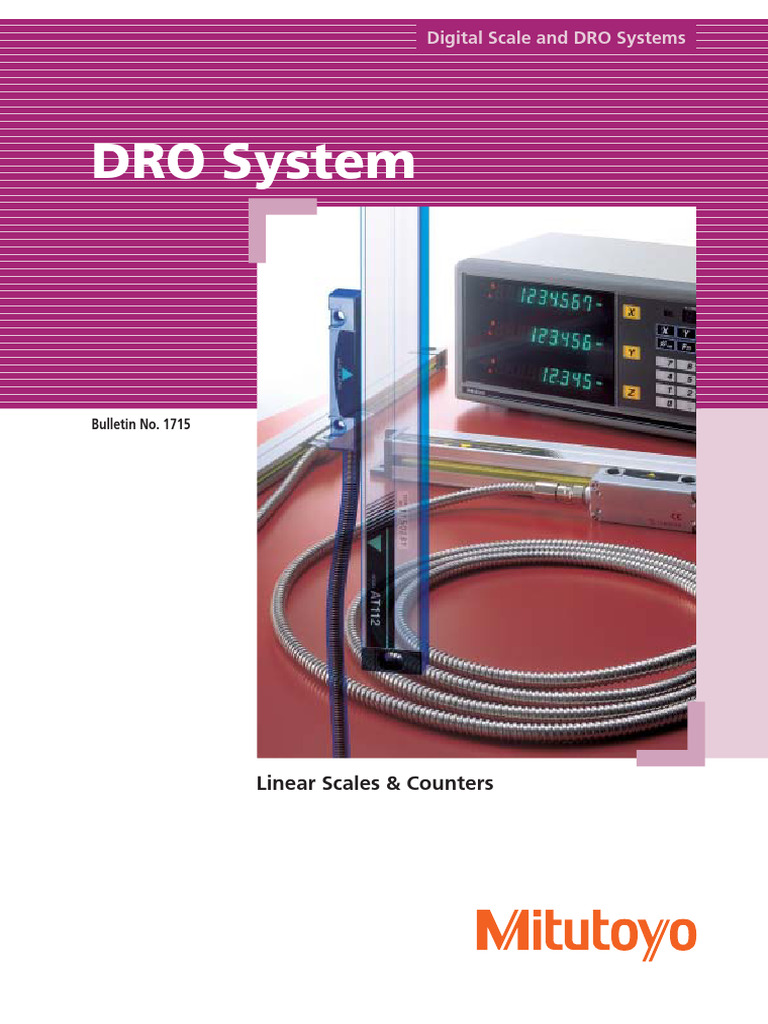DRO System: Linear Scales & Counters | PDF | Machining | Calibration