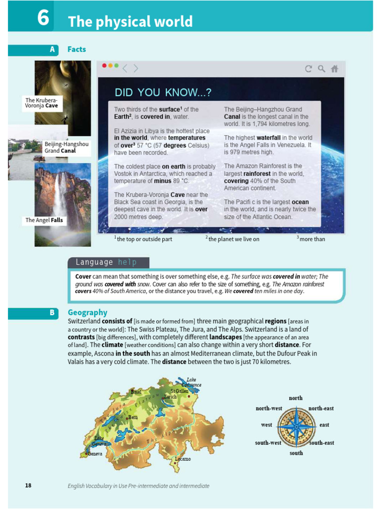 Earth's Extremes: Geography Facts | PDF | Switzerland | Mountains