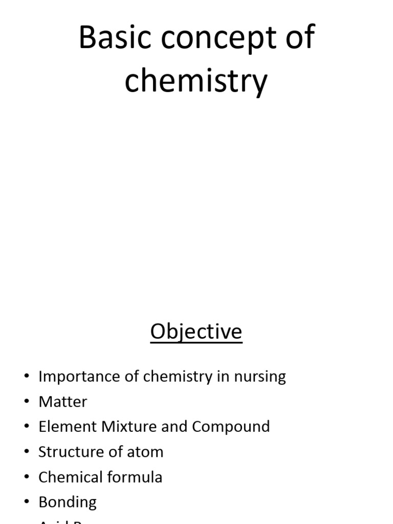 Chemistry Fundamentals for Nursing | PDF | Buffer Solution | Chemistry