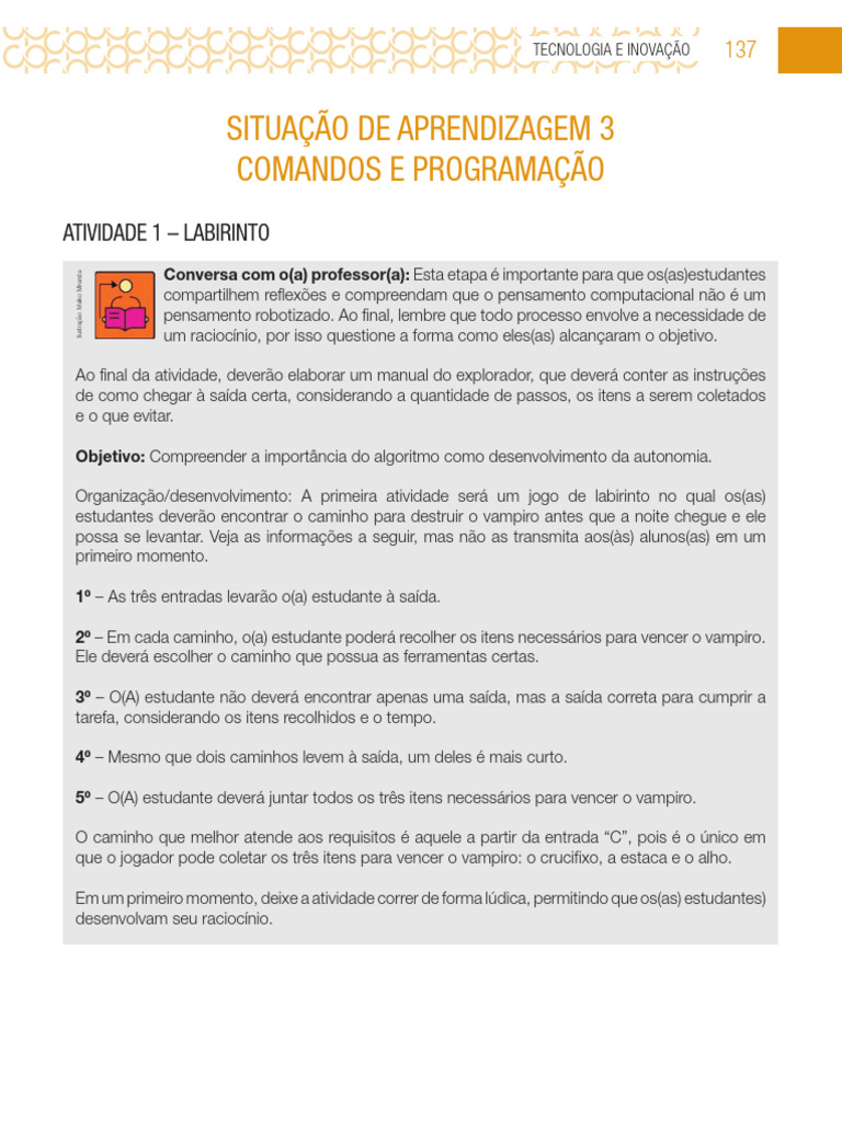 EM CP MAT PV TEC Completo - Indb | PDF | Pensamento | Algoritmos