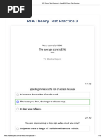 Road Rules Theory Test Quiz | PDF | Driver's License | Quiz