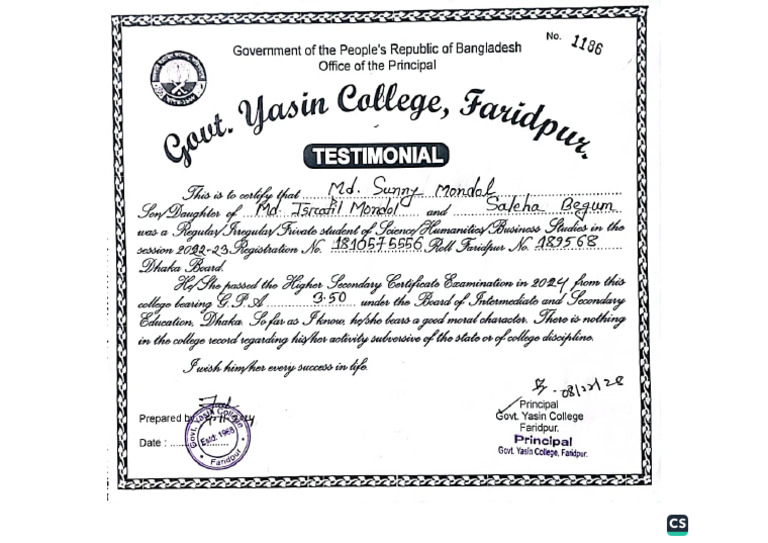 HSC Testimonial | PDF