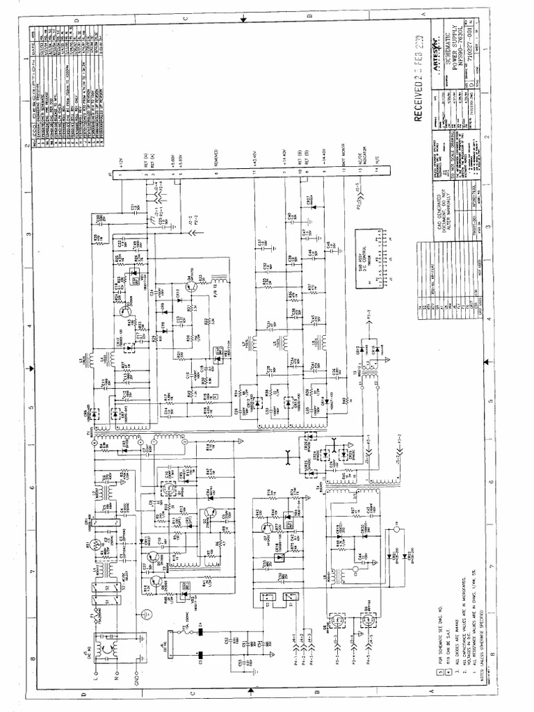 Artesyn A9 PSU Schematic 710227-001rN | PDF