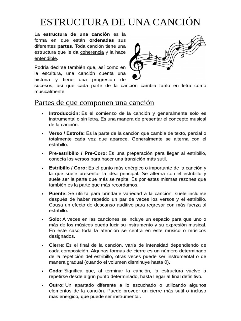 Estructura de una Cancion | PDF