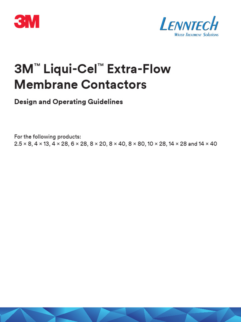3M Liqui Cel Operating - Procedure 3M Liqui Cel Extra Flow Membrane Contactors L | PDF | Pump ...