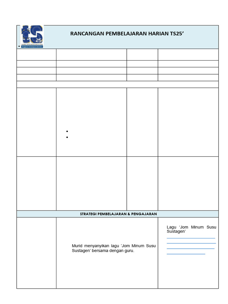 RPH Pemakanan Sihat Tahun 4 | PDF