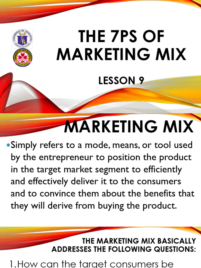 9 The 7Ps of Marketing Mix For Handout and Activity | PDF | Marketing ...
