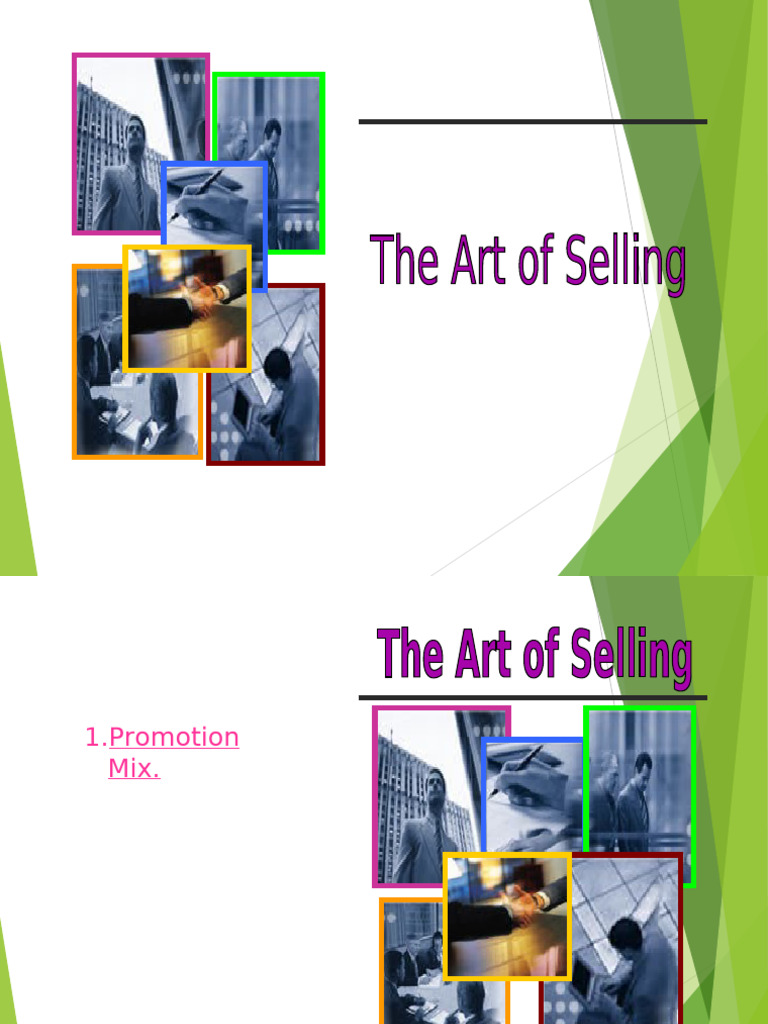 The Art of Selling | PDF | Sales | Behavioural Sciences