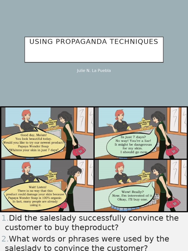 Propaganda Techniques | PDF | Propaganda