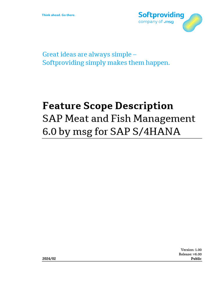 00 Feature Scope Description-Meat and Fish | PDF | Grammatical Gender