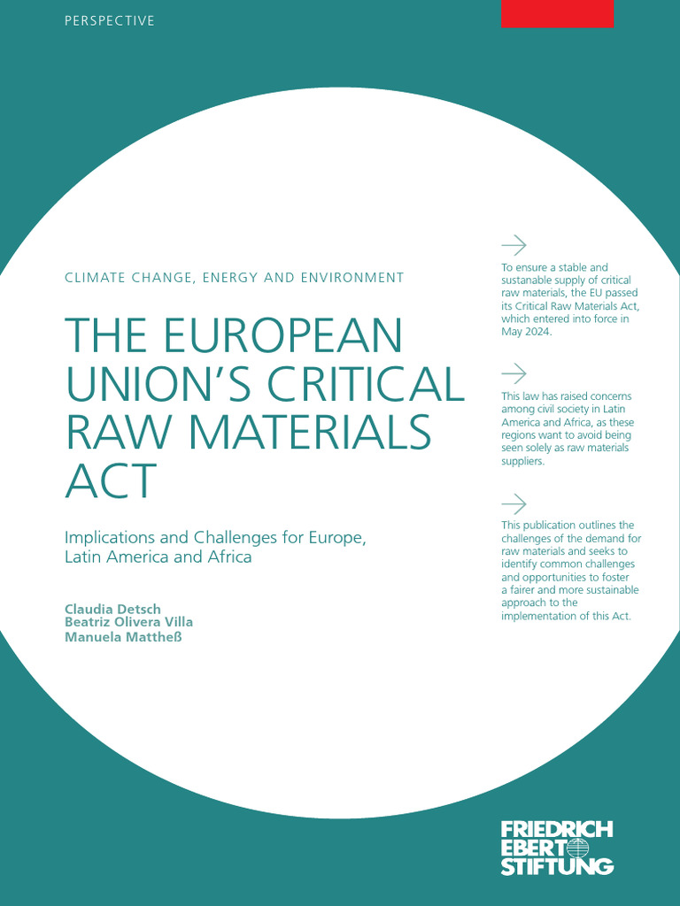 The European Union’s Critical Raw Materials Act | PDF | European Union | Sustainability