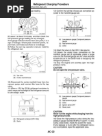 Refrigerant Charging Procedure | PDF | Air Conditioning | Valve