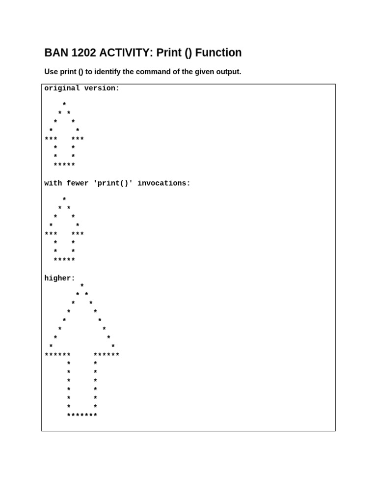 Ban 1202 Activity | PDF