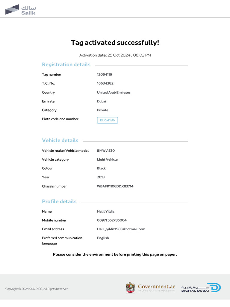 Activate Tag en | PDF