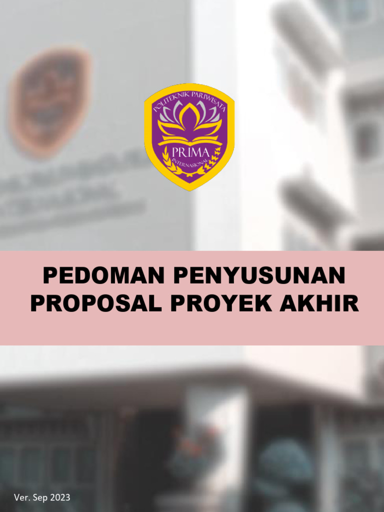 Pedoman Penyusunan Proposal Proyek Akhir D4 Pengeloaan Konvensi Dan ...