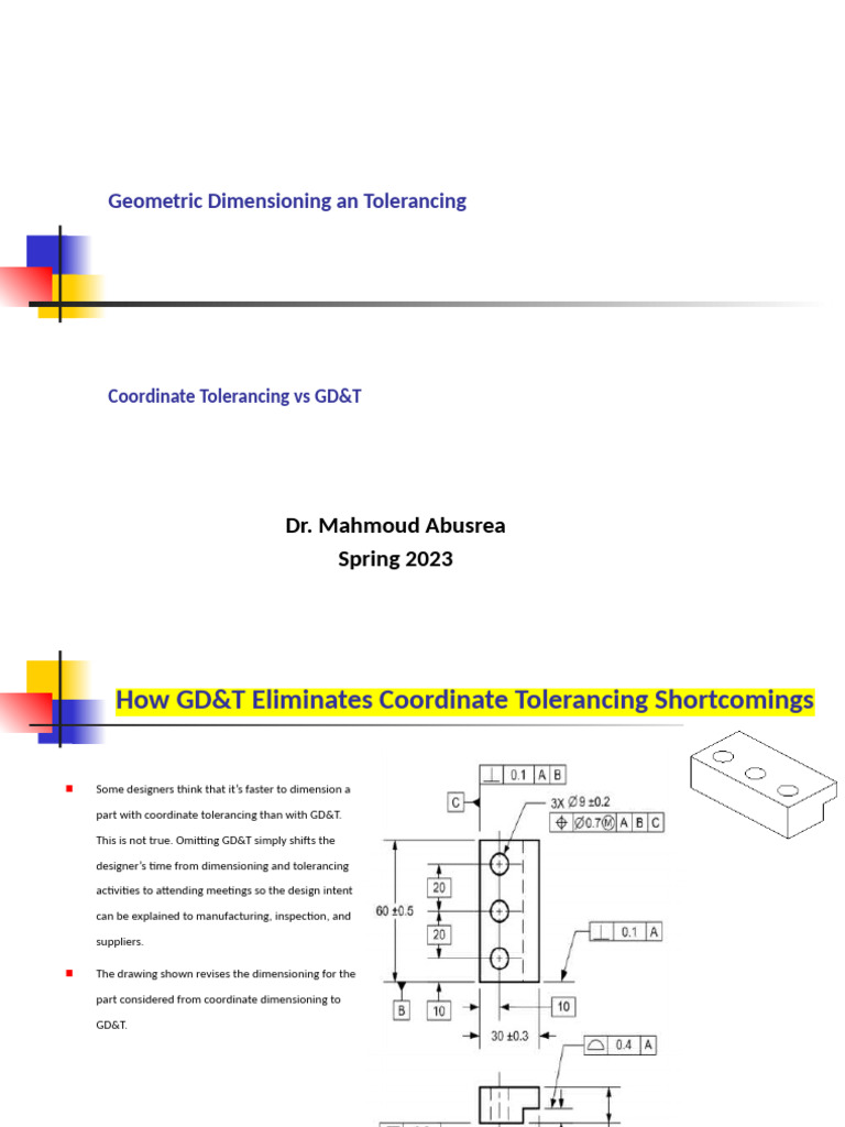 LO2-b Coordinate Tolerancing Vs GD&T Part 2 | PDF | Engineering ...