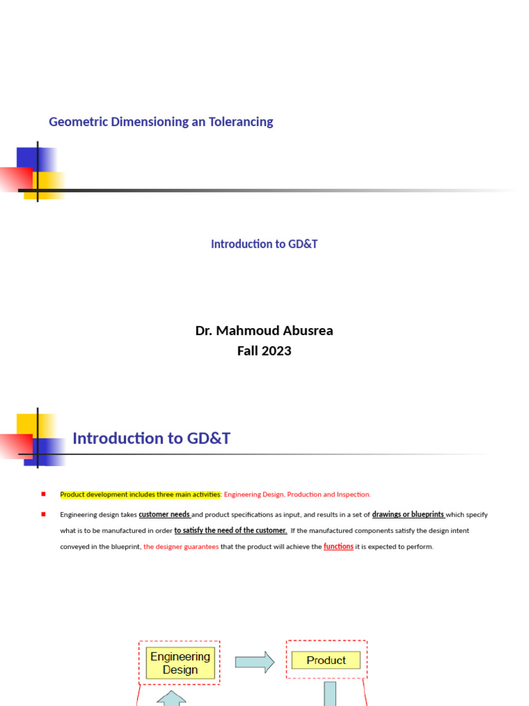 Introduction to GD&T Principles | PDF | Engineering Tolerance