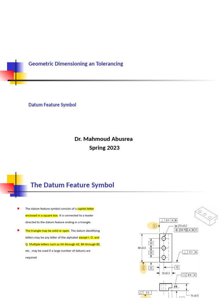 LO4-b Datum Feature Symbol and Datum Features | PDF | Euclidean ...