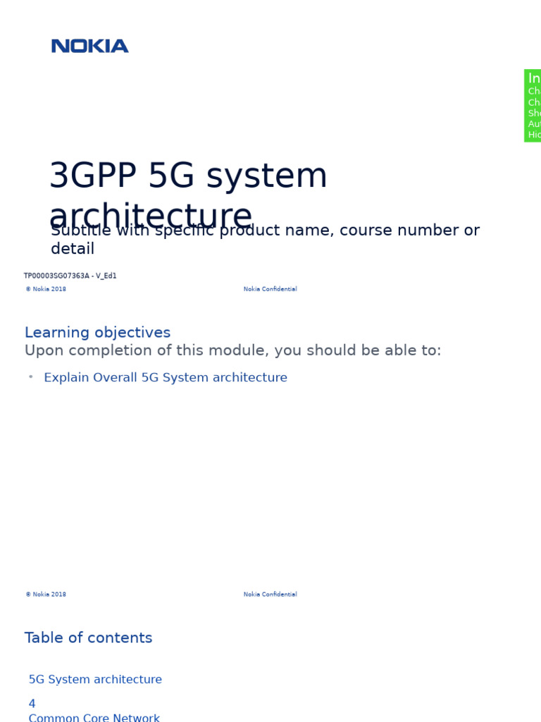5G System Architecture Overview | PDF | Ip Multimedia Subsystem ...
