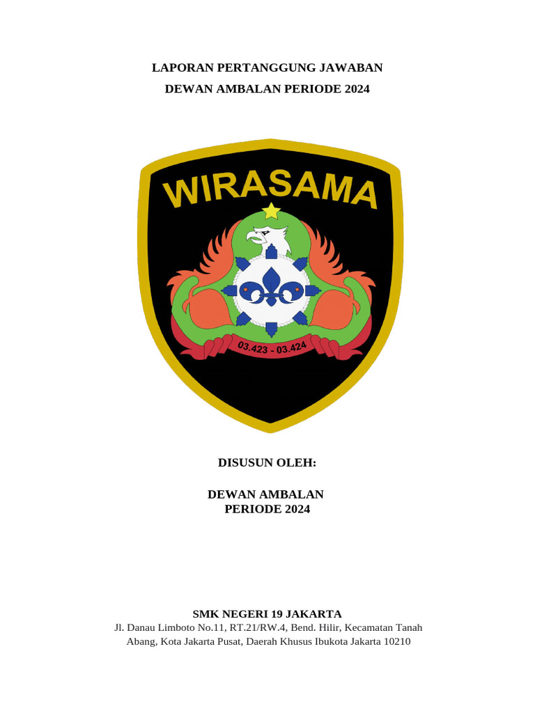 LAPORAN - PERTANGGUNG - JAWABAN - DA 2024 (RVS) | PDF