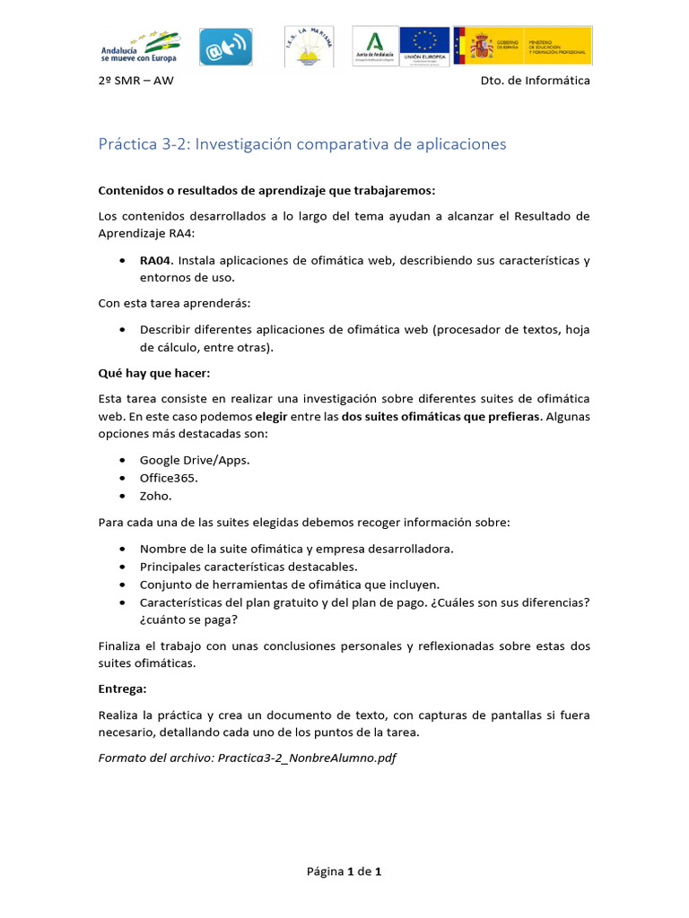 Practica 3-2-Investigación Comparativa de Aplicaciones | PDF