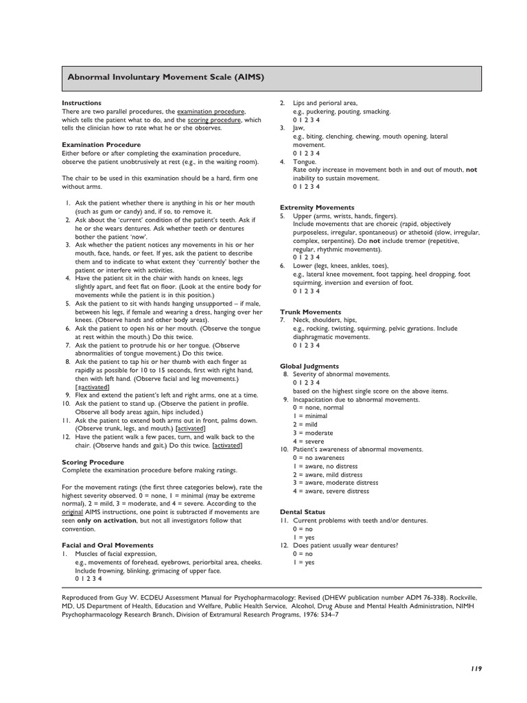 AIMS Test | PDF | Anatomical Terms Of Motion