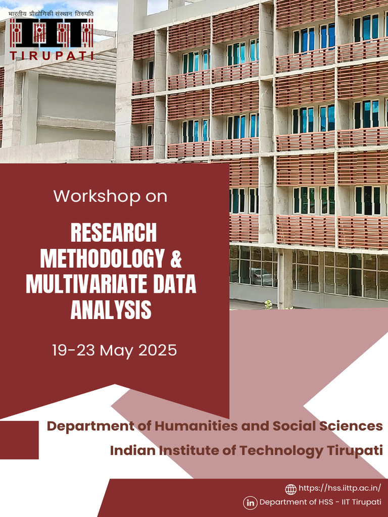 IIT Tirupati Workshop: Research & Data Analysis | PDF | Science | Methodology