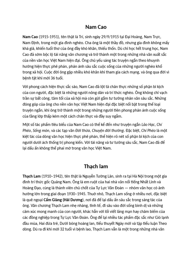 Các tác giả (truyện) | PDF