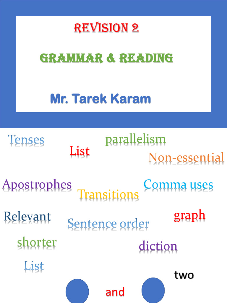 Grammar Revision 2 | PDF