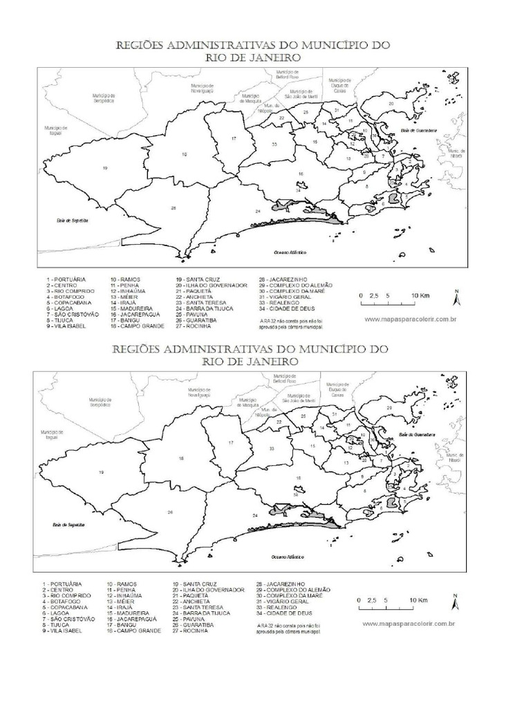 Mapa Do Município RJ | PDF