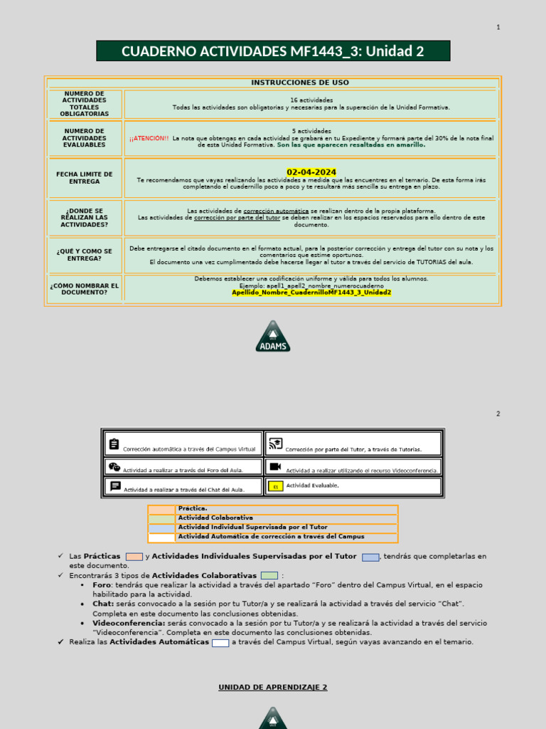 Unitat 2 MF 1443 | PDF | Aprendizaje | Enseñando
